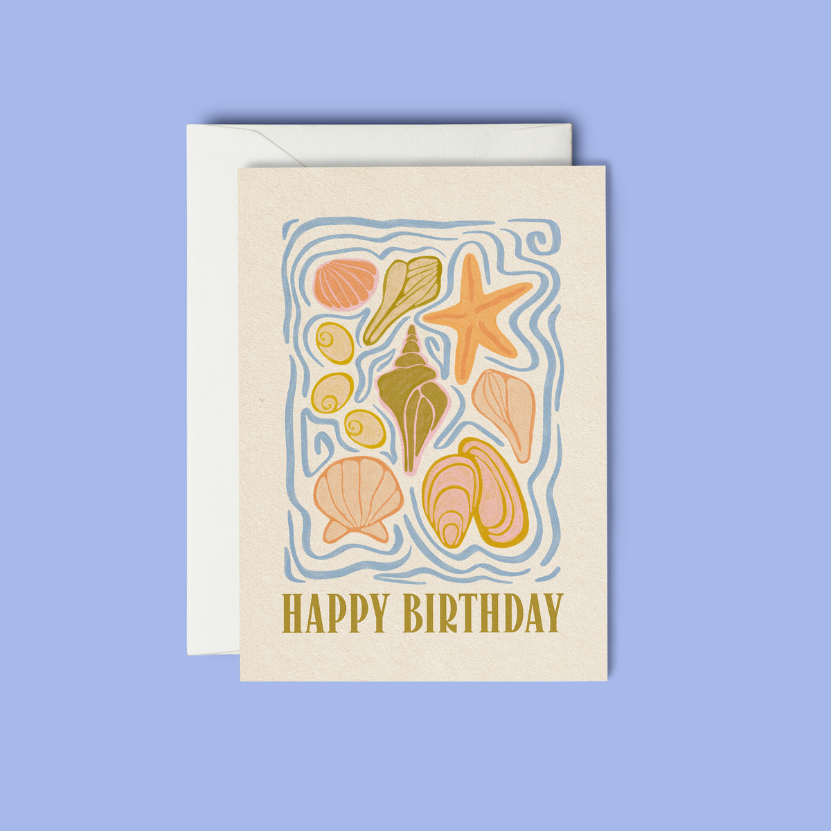 Seashell Happy Birthday - Greeting Card – Token Jewelry