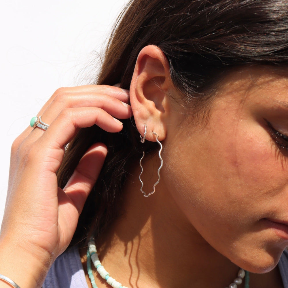Dreamwave Hoops – Token Jewelry